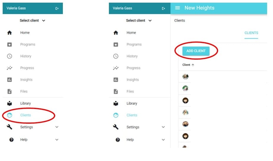 How do I add a new client profile?