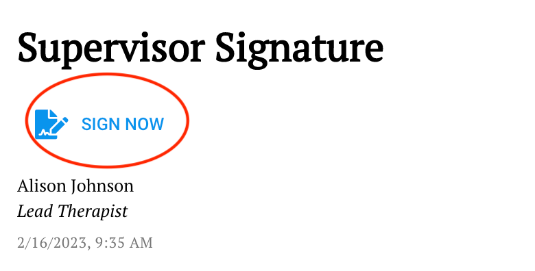 Signatures on Treatment Plans