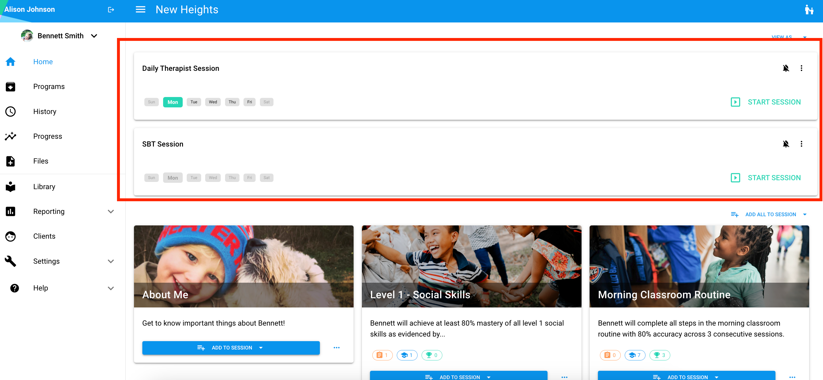 How to Create a Session