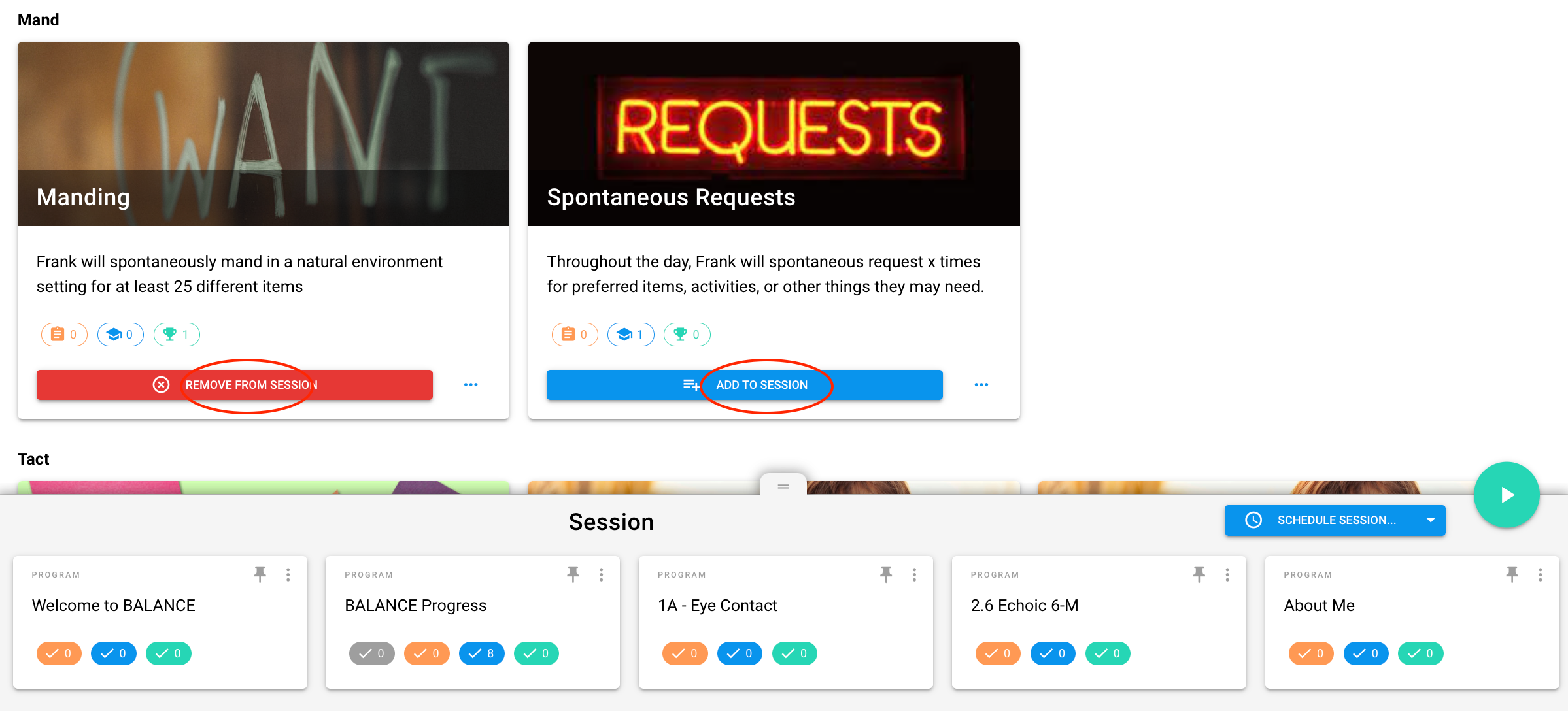How to Create a Session
