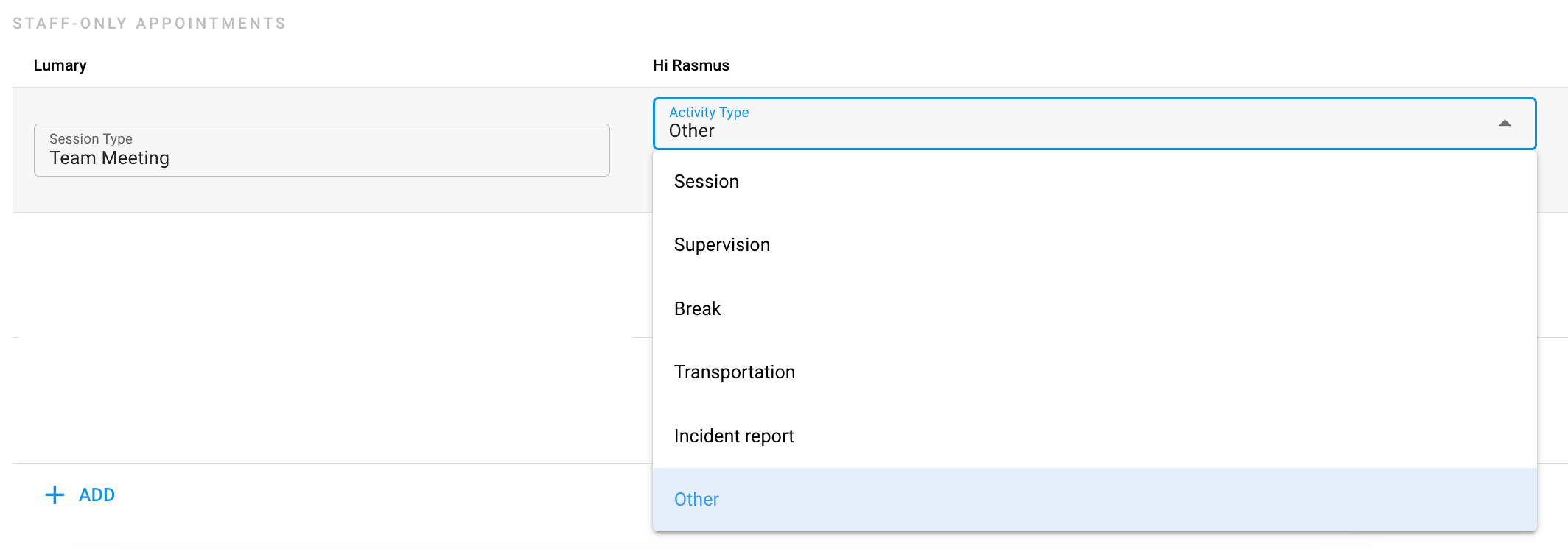 Lumary/Hi Rasmus Session and Activity Mapping (Updated 12/2023)